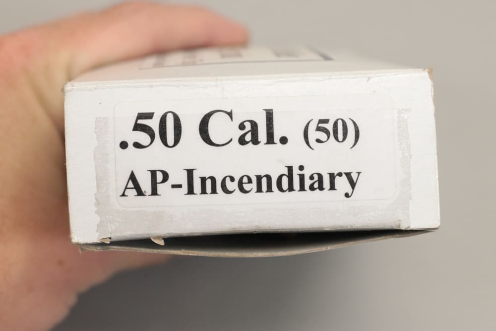 .50 Armor Piercing and API Bullets 650gr (100 bullets total ...