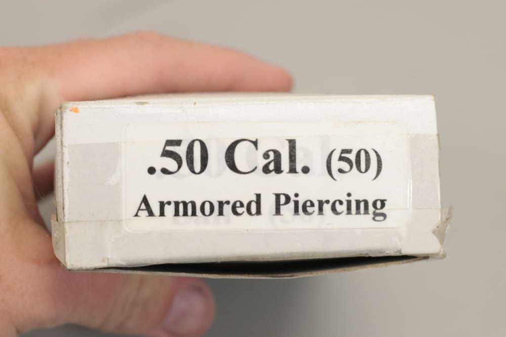 .50 Armor Piercing and API Bullets 650gr (100 bullets total ...