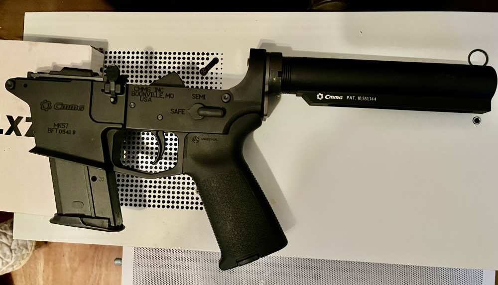 CMMG LOWER GROUP, PISTOL, BANSHEE, PISTOL TUBE, Mk57, Mil-Spec Trigger ...