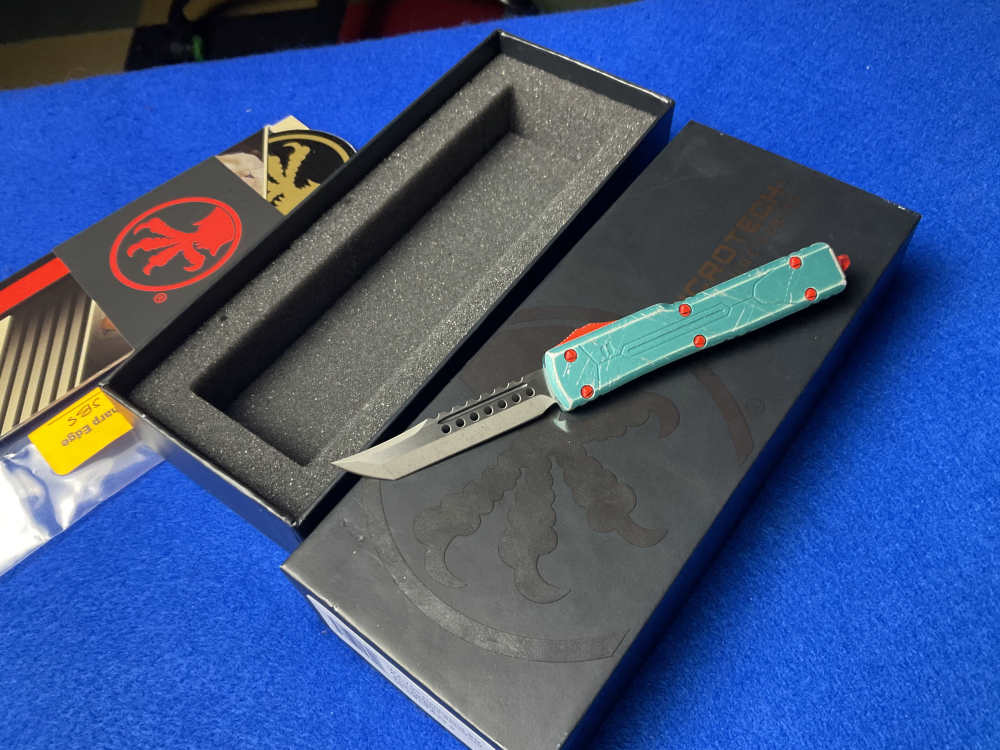 Vintage MICROTECH UTX70 bounty hunter hellhound otf knife star wars ...