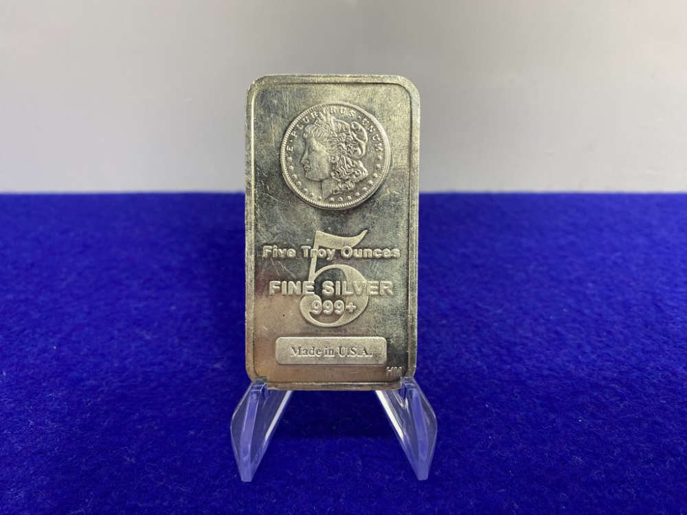 5oz Highland Mint *999 PURE SILVER* Desirable Morgan Design ...