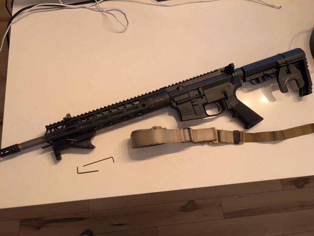 Aero Precision Mid-Length Carbine with Adams Arms Monolithic Rail ...