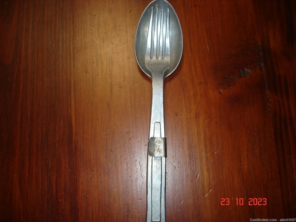 WWII German Army cutlery utensil set spoon & fork D.R.G.M. mkd - WWI ...