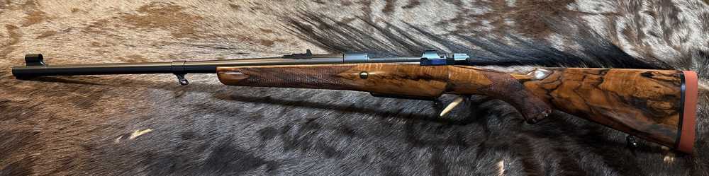 JOHN RIGBY BIG GAME DSB 375 H&H, MAUSER 98, GRADE 9 WOOD, GOLD INLAY ...
