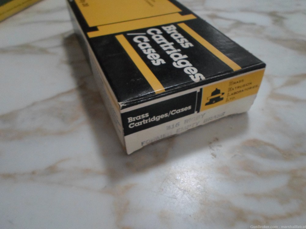 Bell 416 Rigby Formed Empty Brass Once Fired 1 box 20ct - Reloading ...