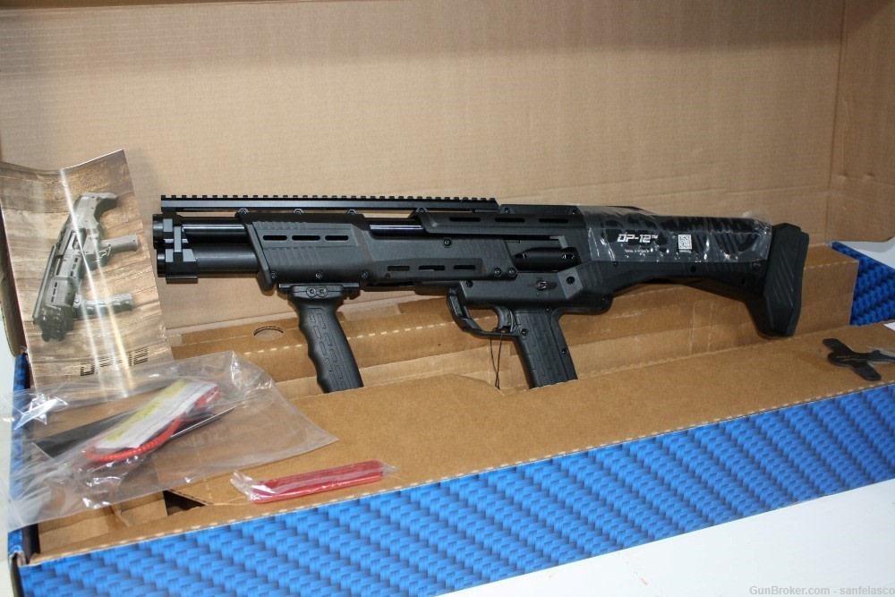 STANDARD MANUFACTURING DP12, 12 GA. DOUBLE BARREL, PUMP SHOTGUN; NIB ...