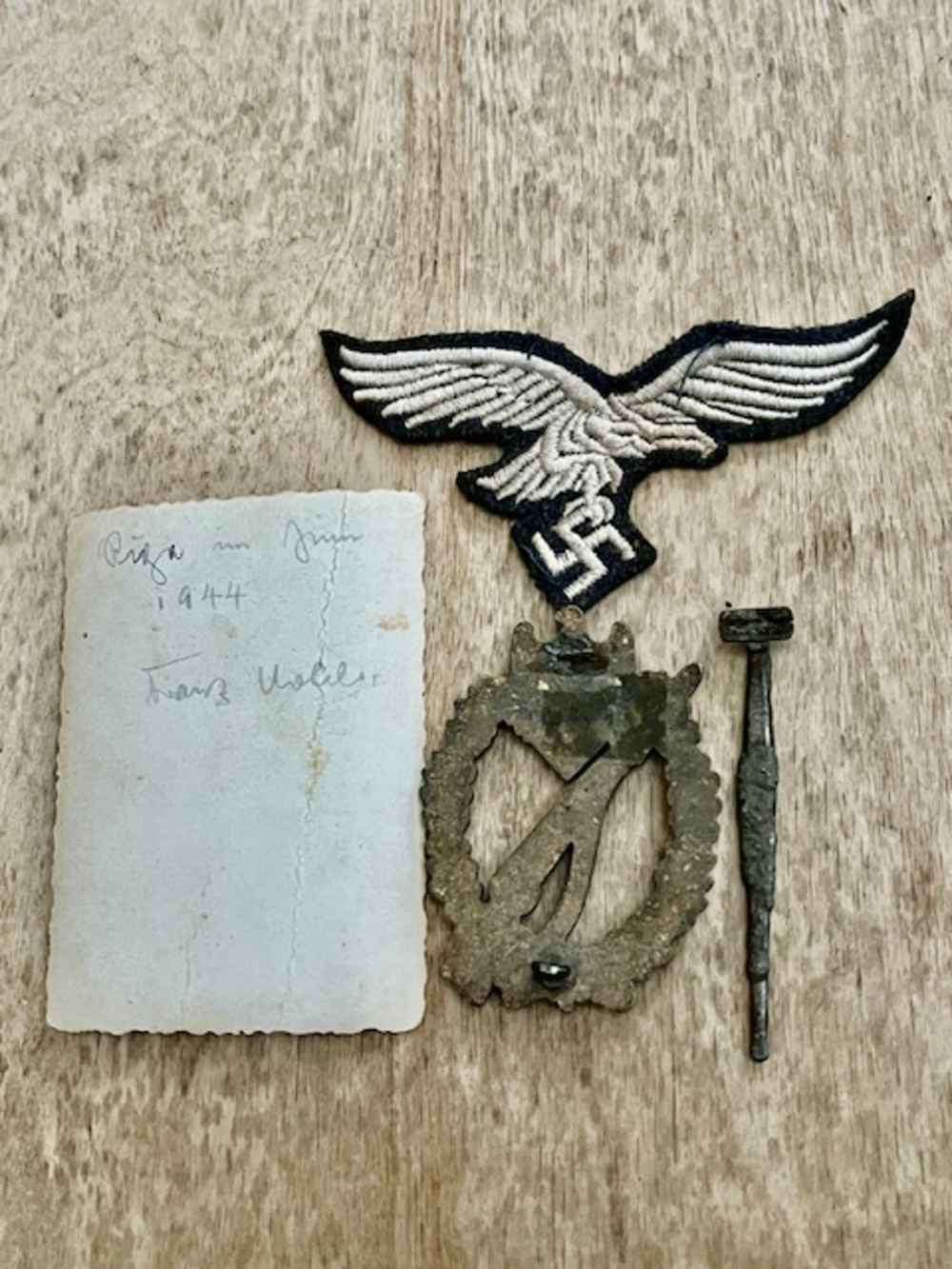 WW2 INFANTRY ASSAULT BADGE,LUFTWAFFE PILOT'S PHOTOGRAPH AND BREAST ...