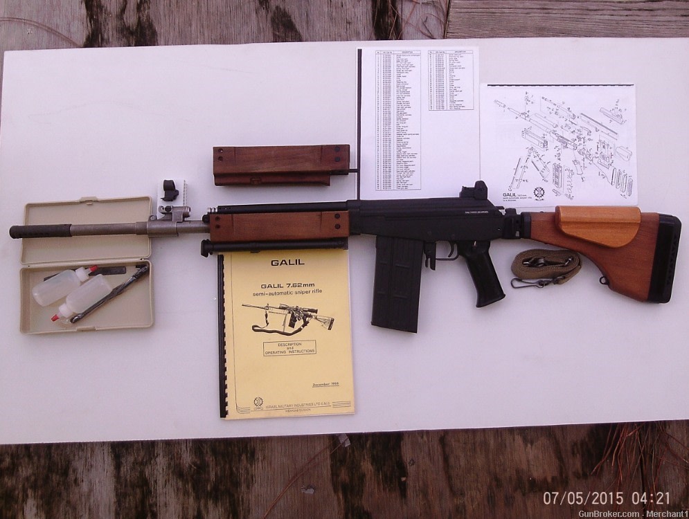 Galil IMI Sniper Rifle/Kit Hadar II Receiver included .308 7.62x51 ...