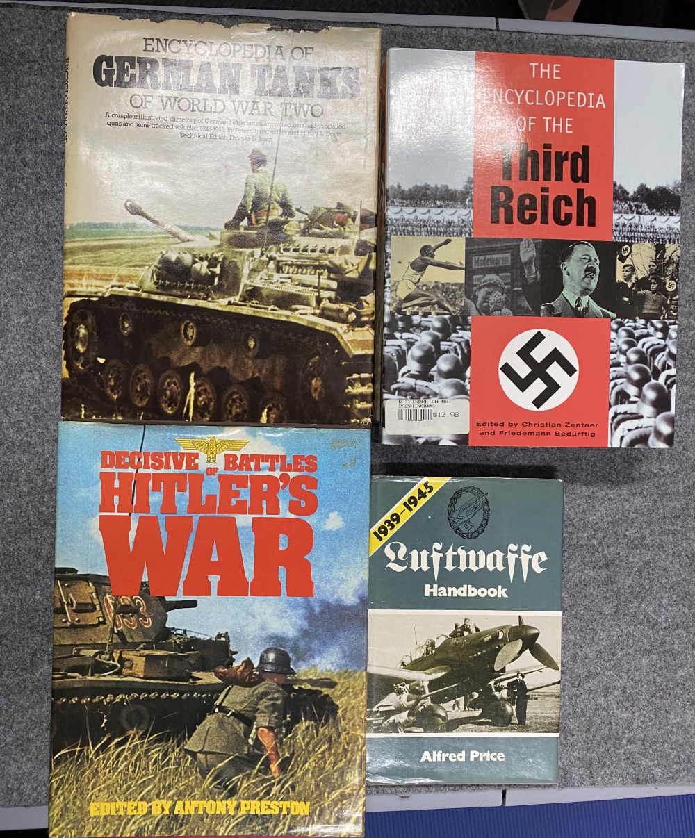 Lot of 4 WWII Books German Tanks, Luftwaffe Handbook, Encyclopedia ...