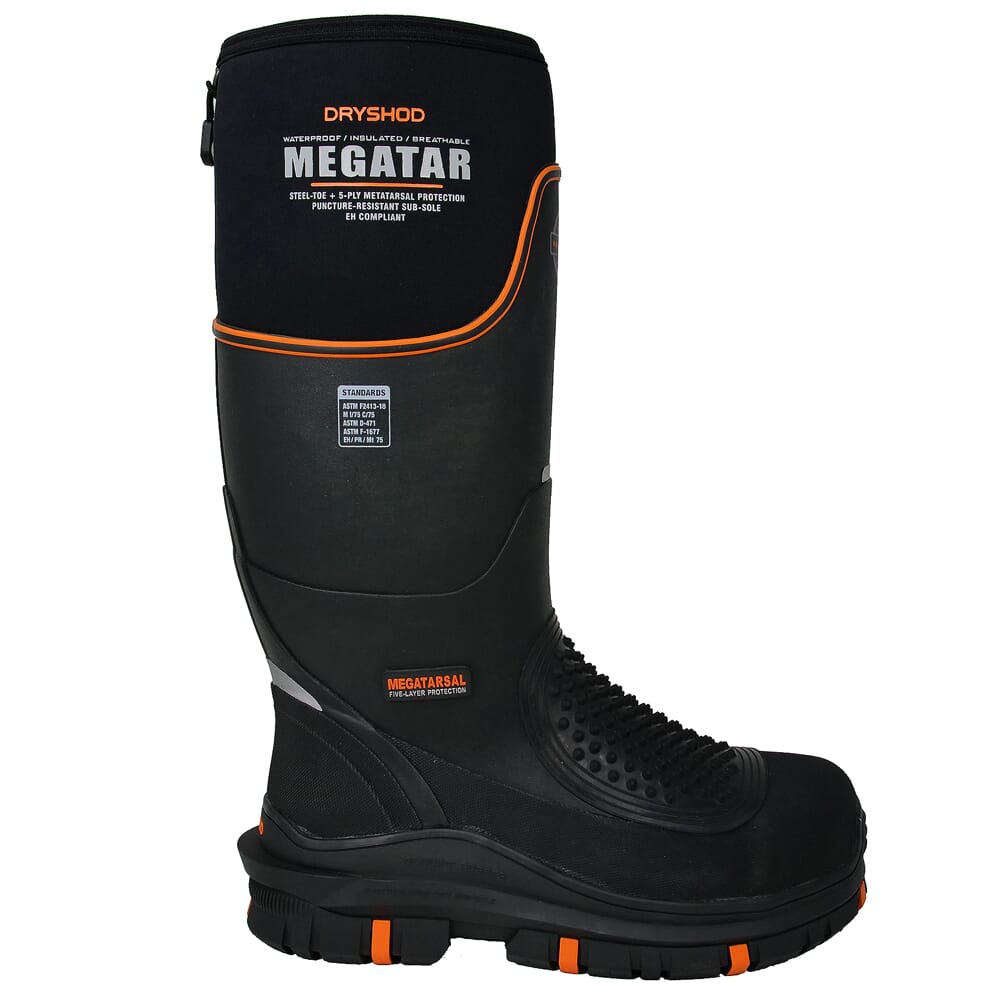 Dryshod Megatar Black/Orange Size 14 Boots MEG-MH-BK-M14 - Shoes, Boots ...