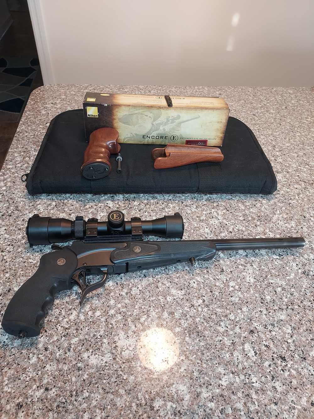 TC Encore 15" Barrel 30-06 Pistol with mounted scope - Single Shot ...