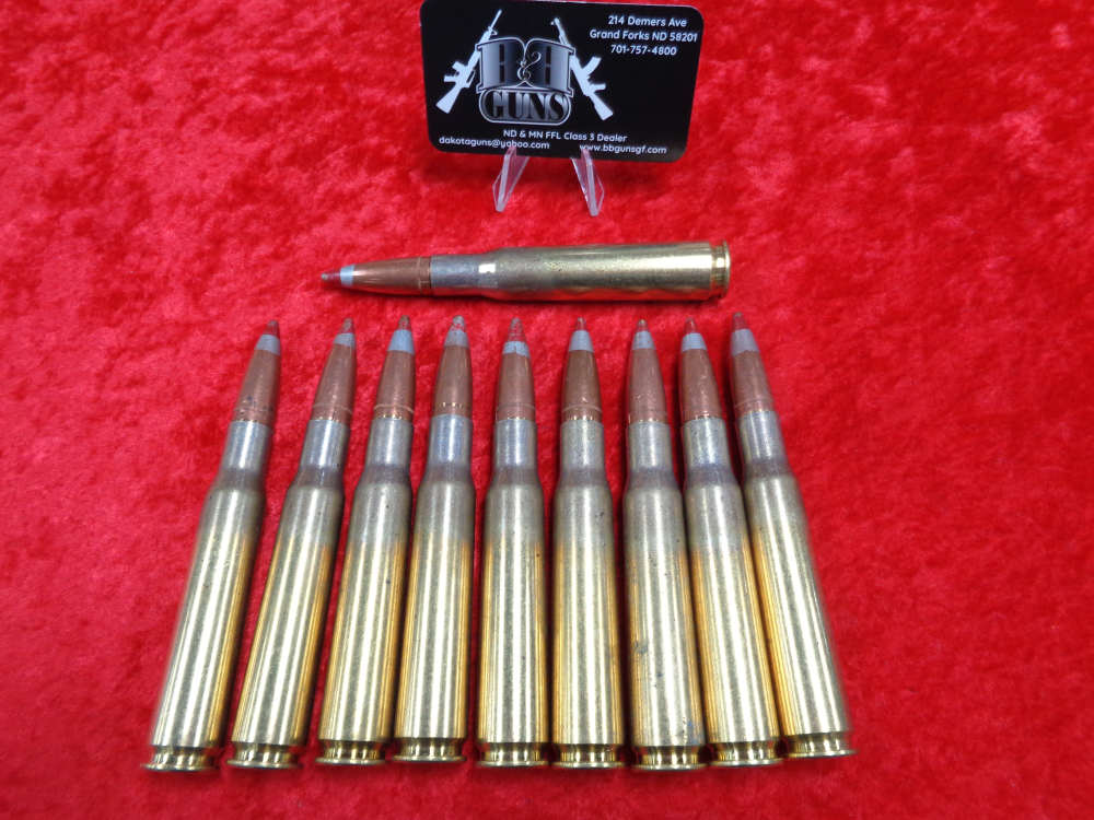 10 RDS 50 BMG APIT M20 Ammo Ammunition Armor Piercing Incendiary TRACER ...