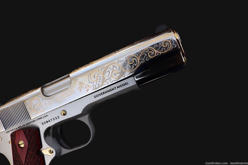 CNC Custom Colt 1911 Government Western Rope .45 ACP - 1 of 100 - NEW ...