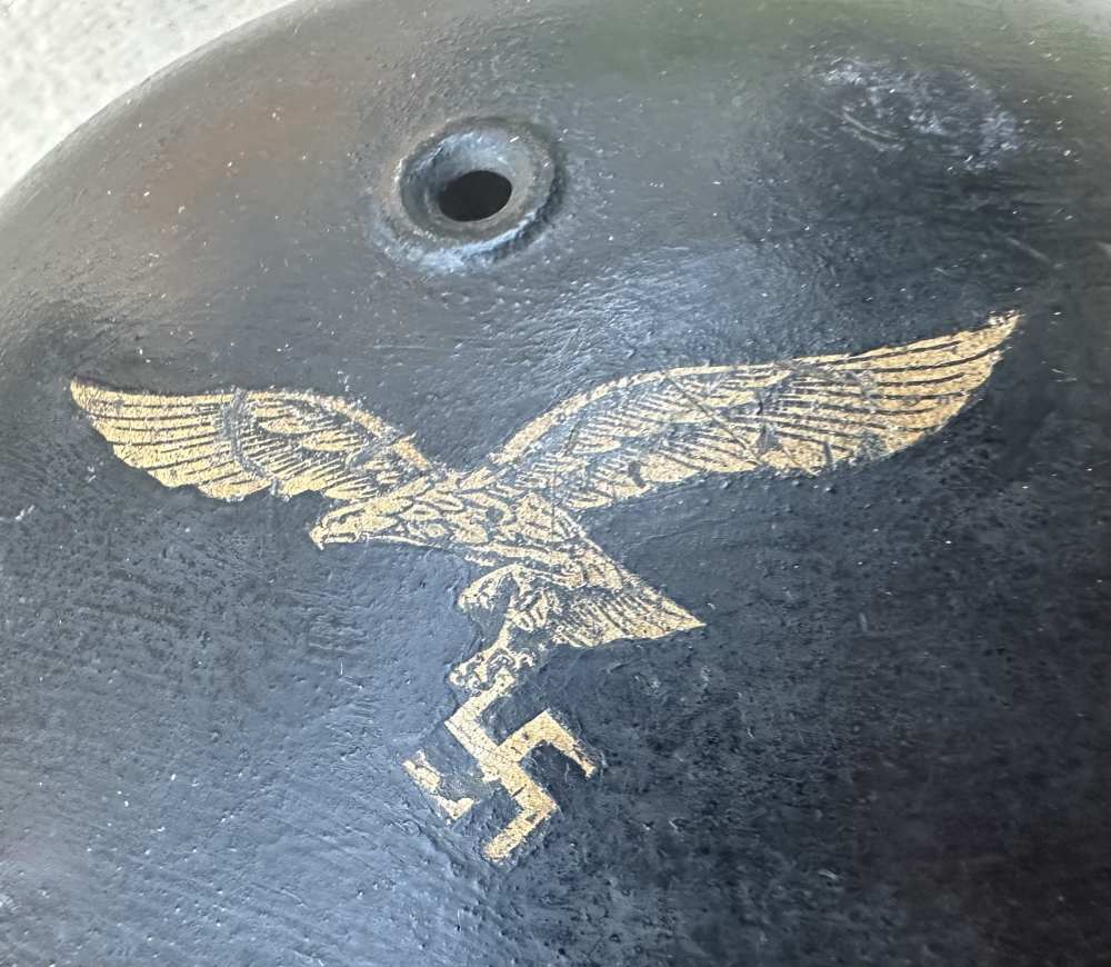 Original ET62 Luftwaffe SD M40 Helmet Original Eagle (Post-War Paint ...