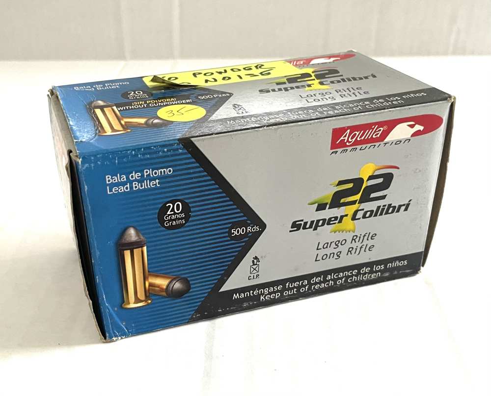 Aguila Super Colibri 22LR Ammo Brick - 500 Rounds - Rimfire Ammo at GunBroker.com : 1153129264