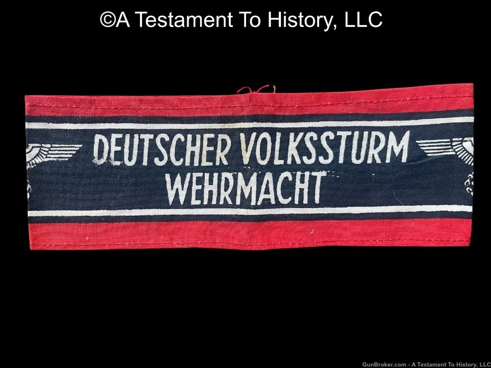 WWII GERMAN- VOLKSSTURM MILITIA ARMBAND- WW2 GI BRING BACK - WWI & WWII ...