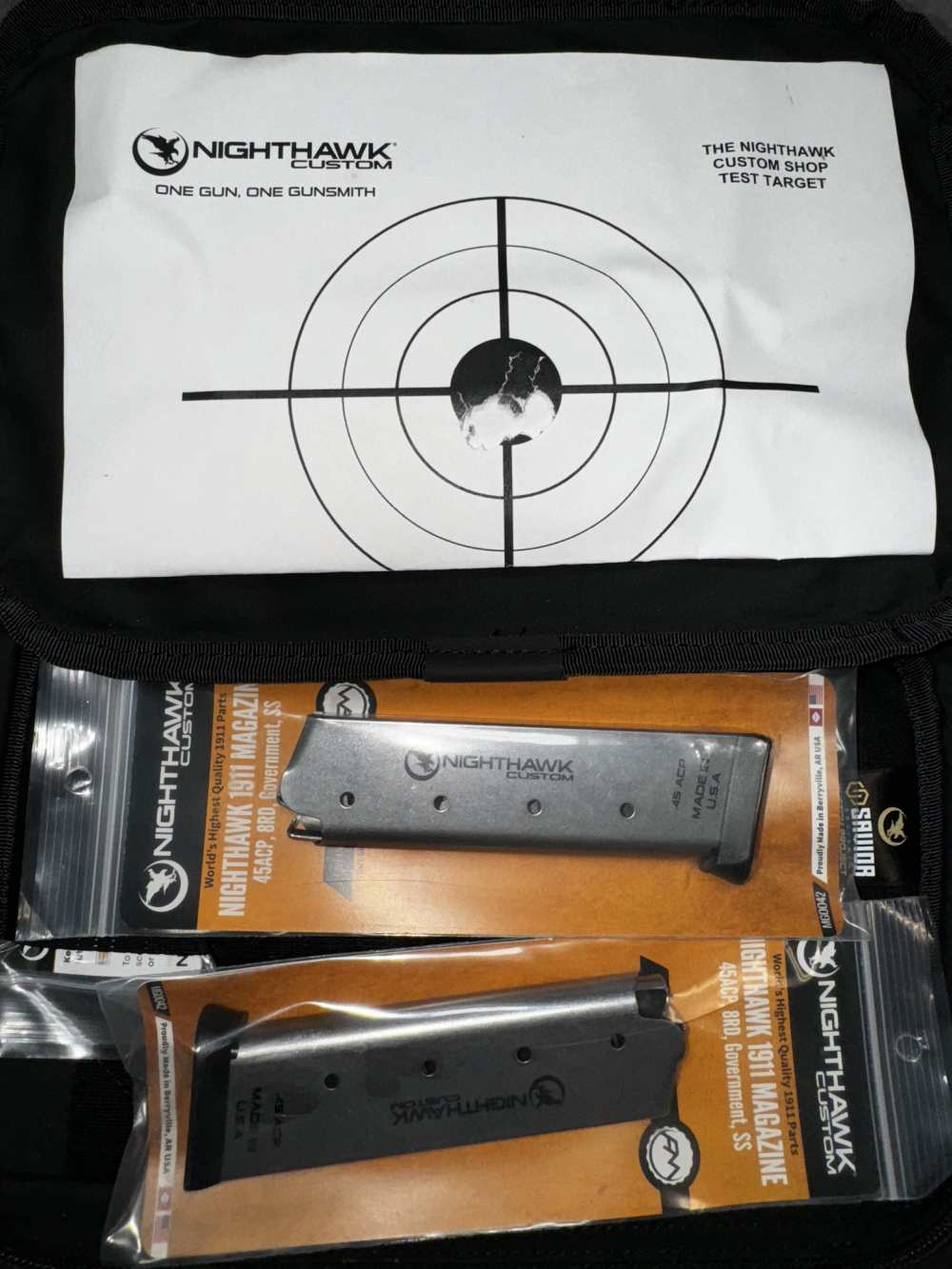 NEW! NIGHTHAWK CUSTOM COLT 1911 GOVT. COMPETITION STAINLESS .45 ACP ...