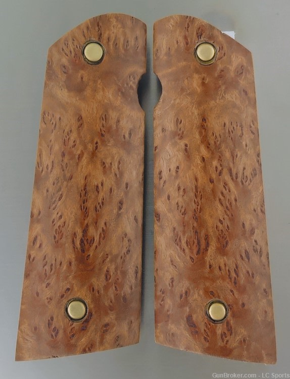 1911 Fullsize Elm Burl - 1911 Grips at GunBroker.com : 1153304657