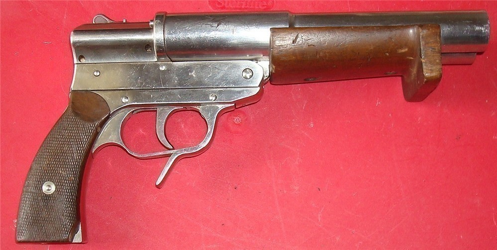 German WWII , SLD 2-Barrel Stainless Flare / Signal Gun - Other ...