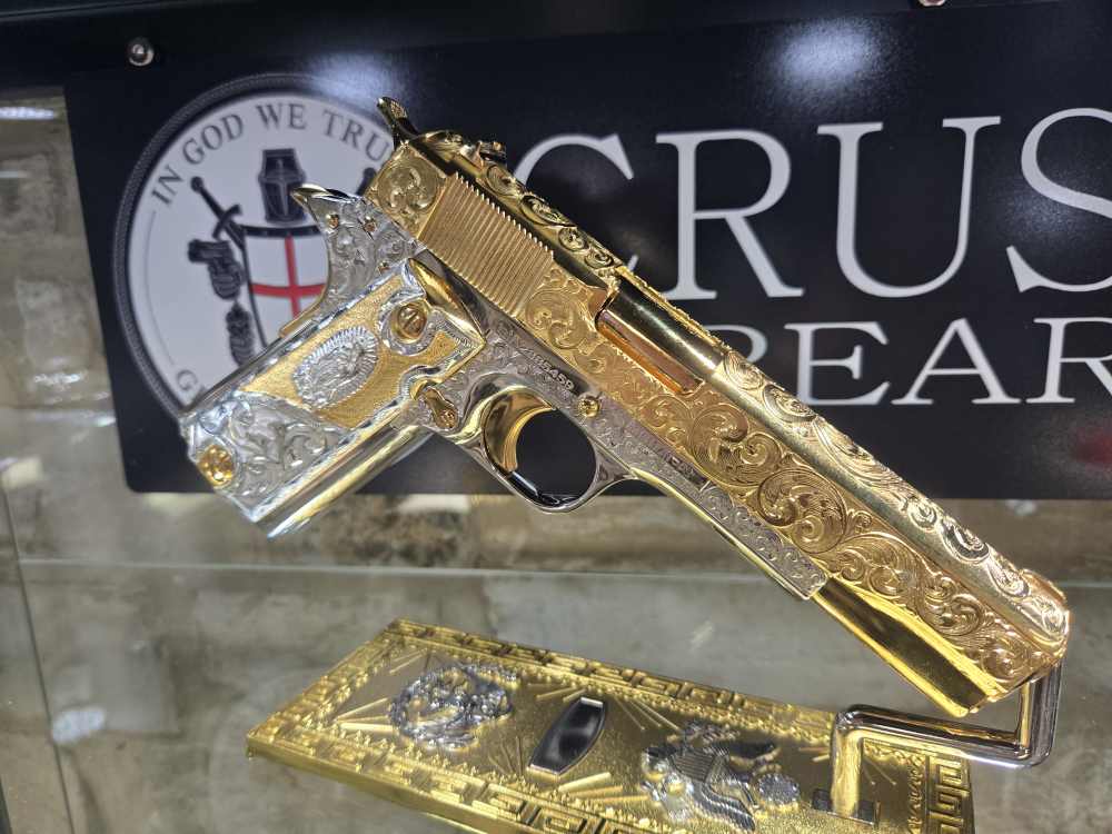 RIA, (TWO-TONE SCROLLS) 24K GOLD AND NICKEL - Semi Auto Pistols at ...