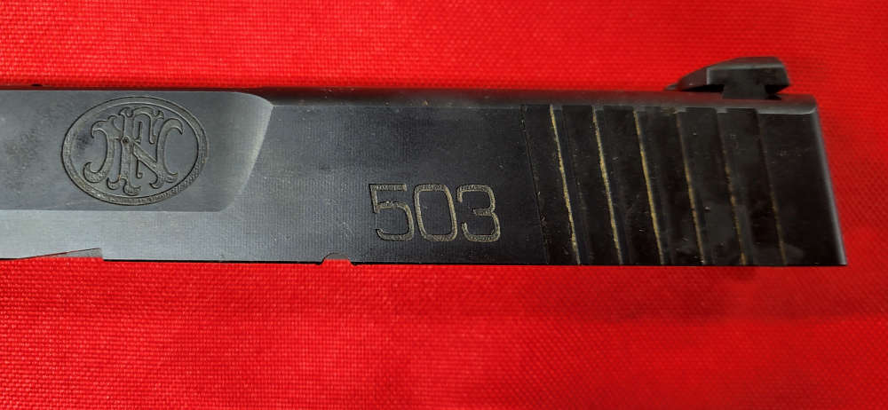 FN 503 9mm Pistol Parts. Slide, Barrel, Grip, Misc Internal parts ...