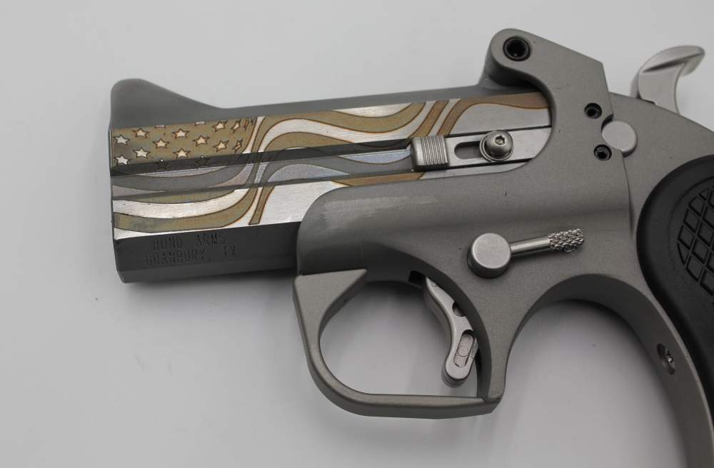 Bond Arms Rowdy Break Action Pistol 45 Colt/.410 3.5" Flag Engraving ...