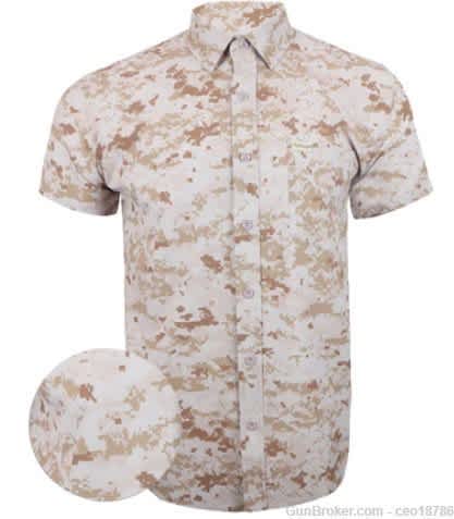 USMC Digital Desert MARPAT style camo button down collared shirt Size ...