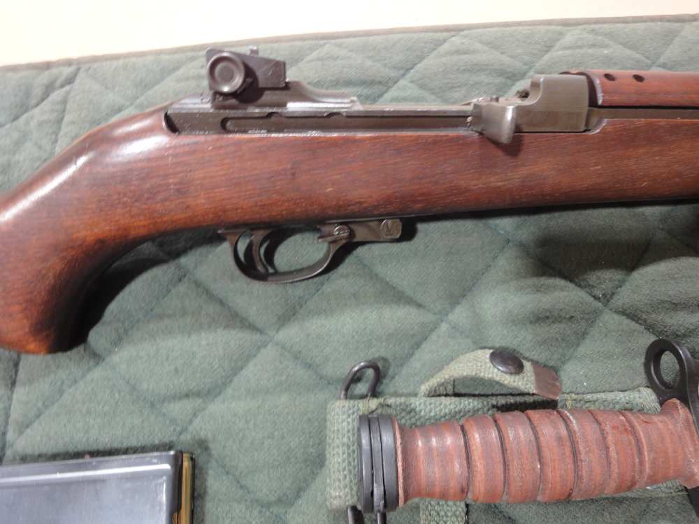 Inland M1 Carbine super nice w/bayonet and mag - Semi Auto Rifles at GunBroker.com : 1153473018