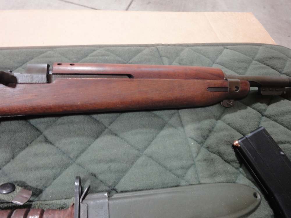 Inland M1 Carbine super nice w/bayonet and mag - Semi Auto Rifles at GunBroker.com : 1153473018