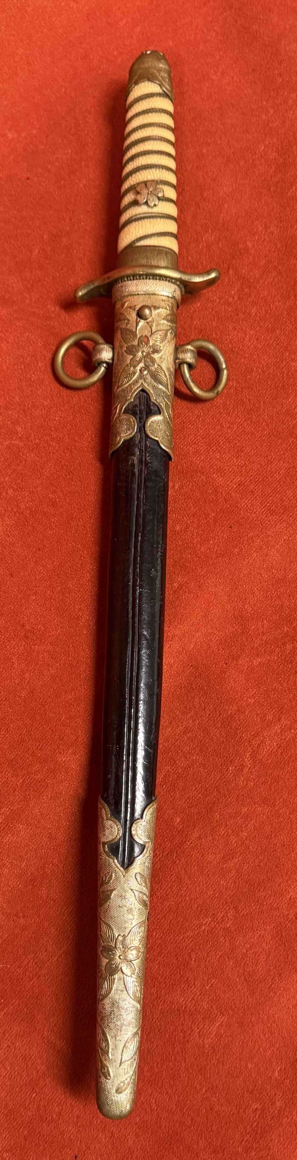 #3-Japanese Imperial Navy Officer’s Dagger, as authorized in 1883 - WWI ...