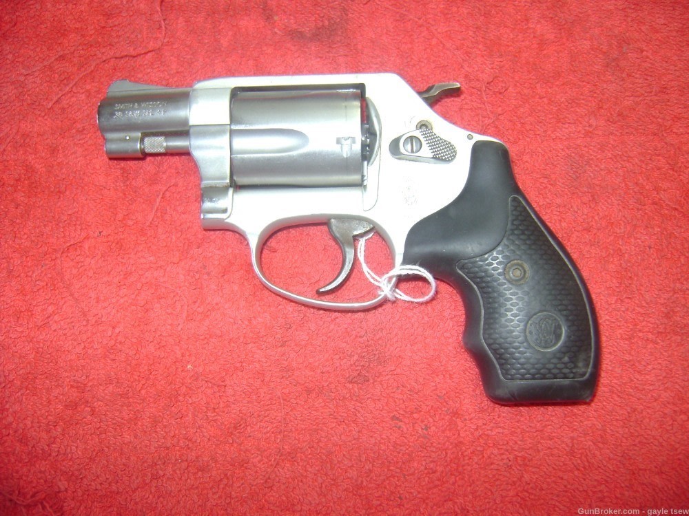 SMITH & WESSON MOD 637-2 38 SPL+P 5 SHOT AIR WEIGHT SOME HOLSTER WEAR ...