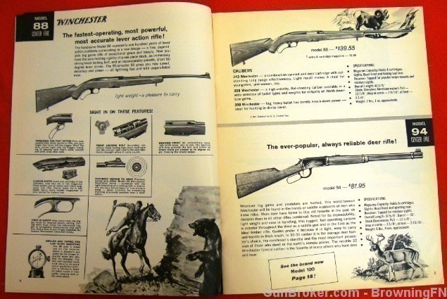 Orig Winchester Western Catalog All Models 1960 - Gun Posters & Flyers ...