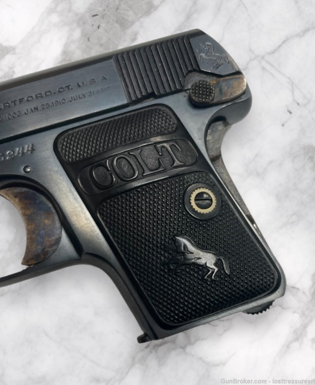 Colt 1908 Pocket 25ACP Semi-Automatic Pistol w/ Box And Paper - Semi ...