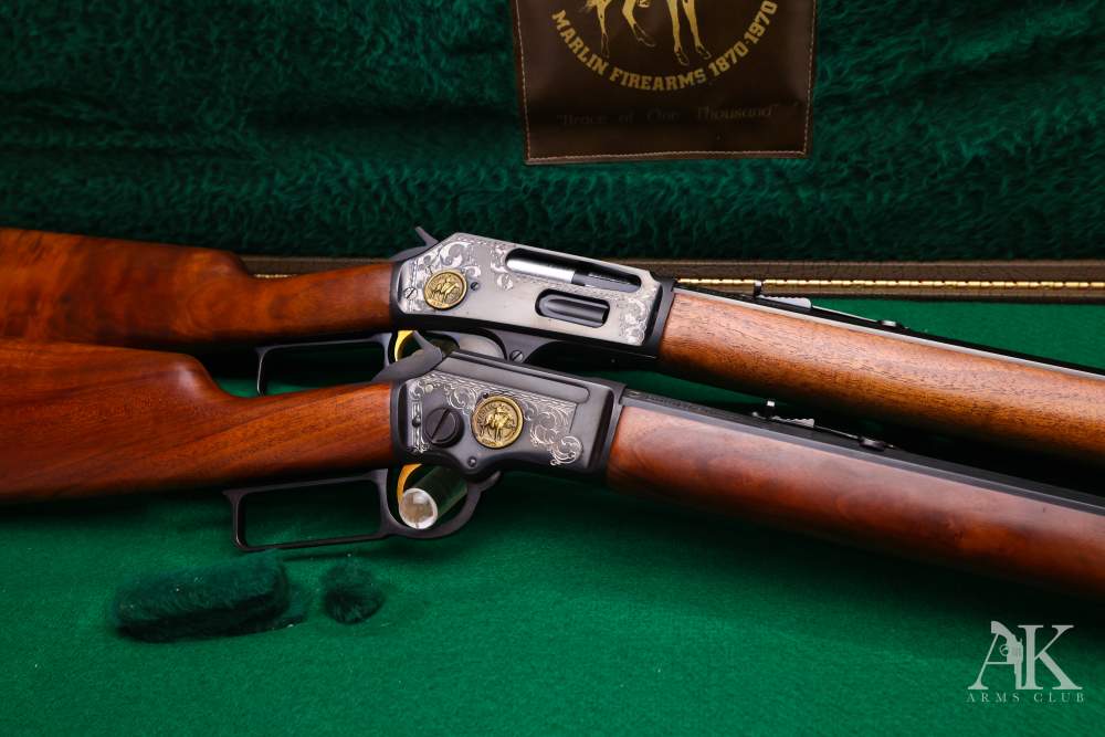 Factory Engraved Marlin Centennial "BRACE OF 1000" Lever Action ...