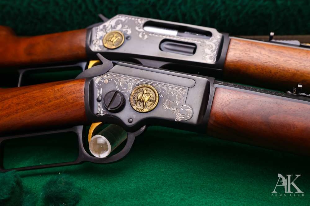Factory Engraved Marlin Centennial "BRACE OF 1000" Lever Action ...