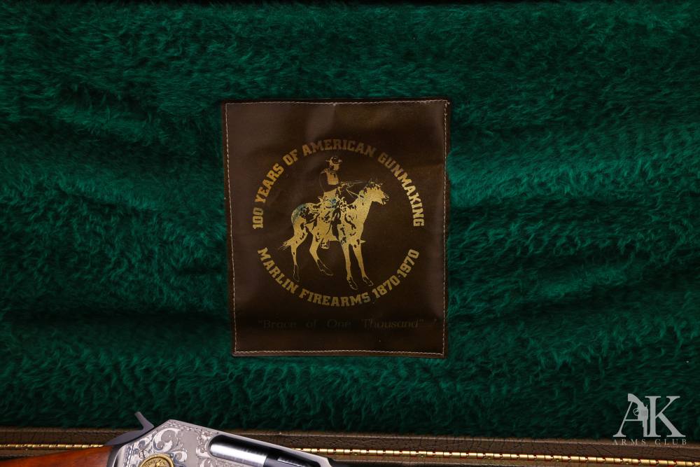 Factory Engraved Marlin Centennial "BRACE OF 1000" Lever Action ...