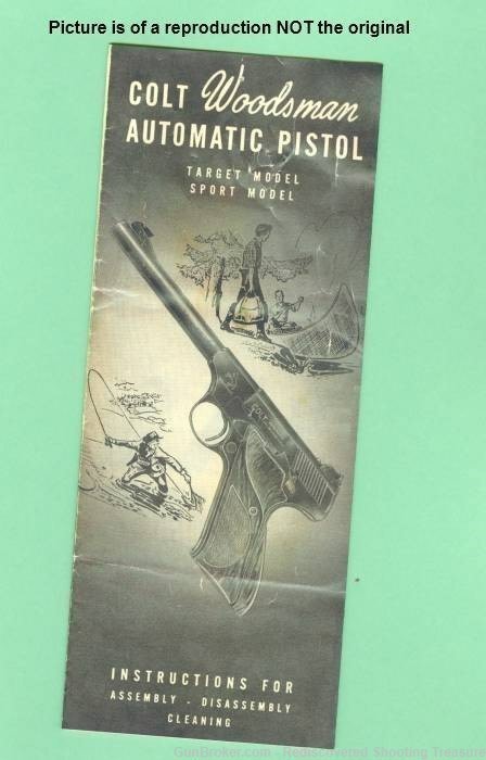 Colt Woodsman Series 2 Fac Instruction Manual Rep - Other Gun ...