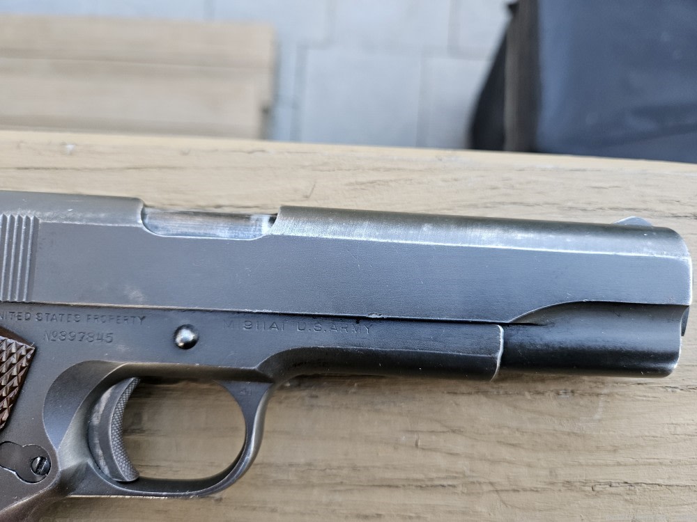 Colt 1911-A1 WW2 with Matching Number Slide Made 1943 - Semi Auto ...