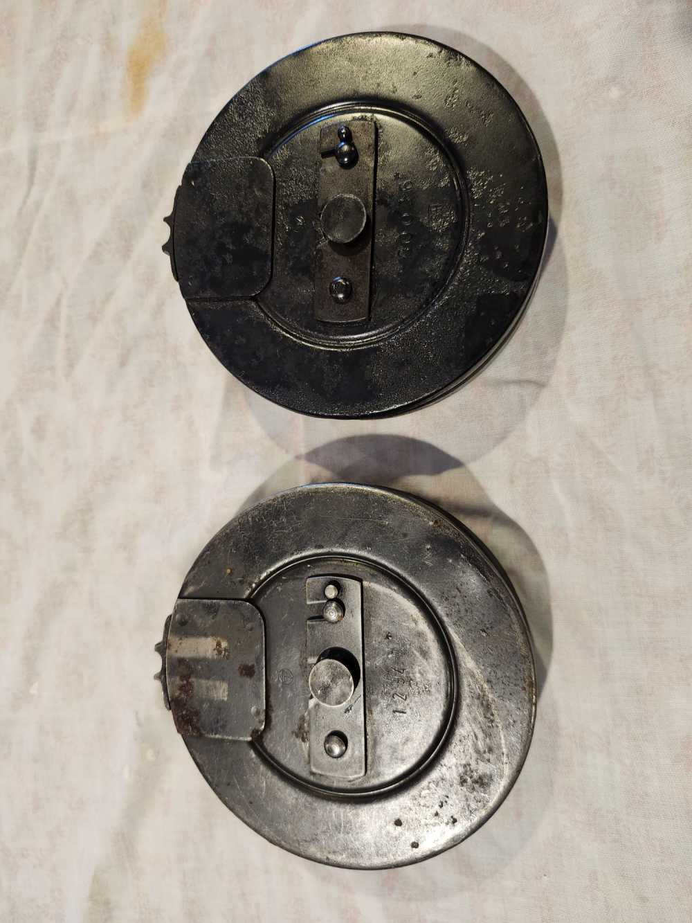 Finnish Suomi M31 72rd 9mm Drum Magazines Lot of 2 - Rifle Magazines ...