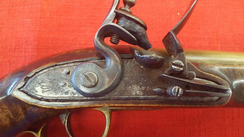 Brass Barrel Kentucky Style Flintlock Pistol With Full Stock Circa 1820 ...