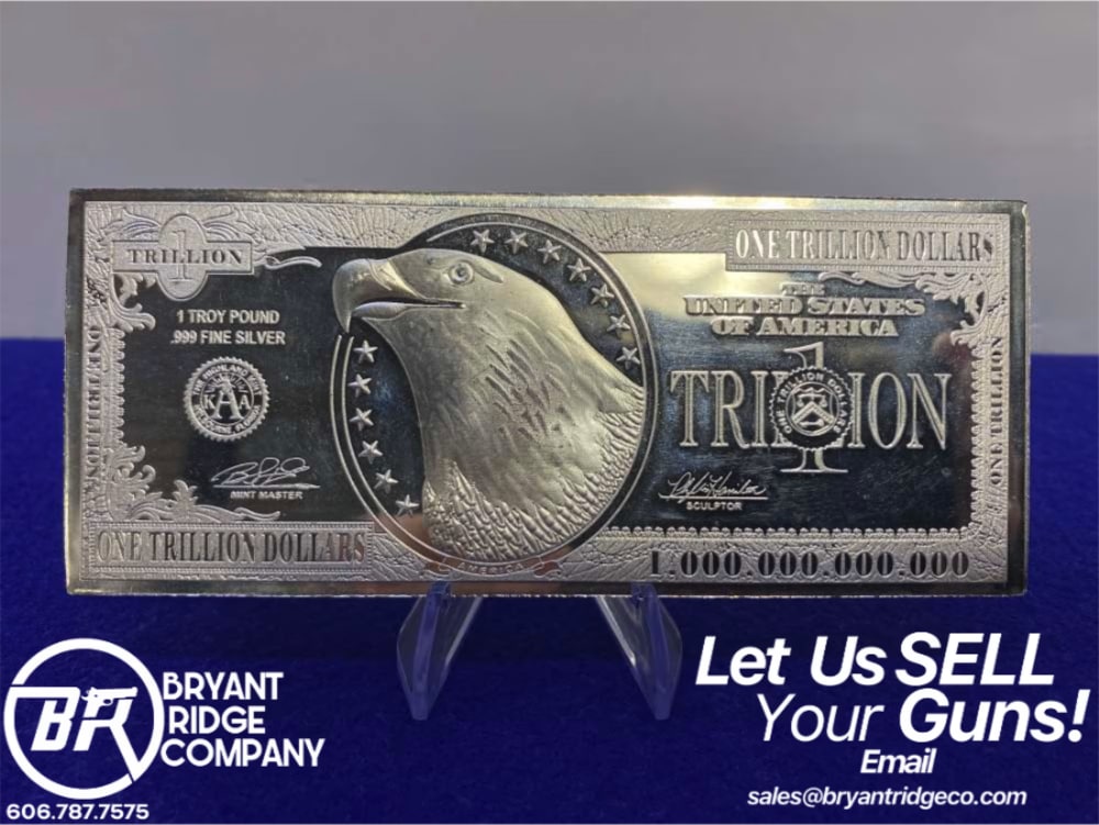 Highland Mint -1 Trillion Dollar SILVER Note- 999 SILVER BAR *4 Troy ...