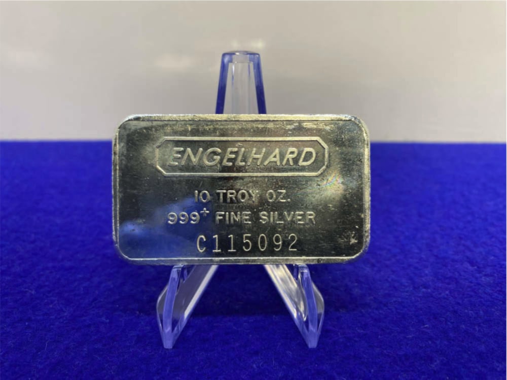 -VINTAGE- Engelhard -10oz SILVER BAR- Very Desirable *10 Troy Ounces ...