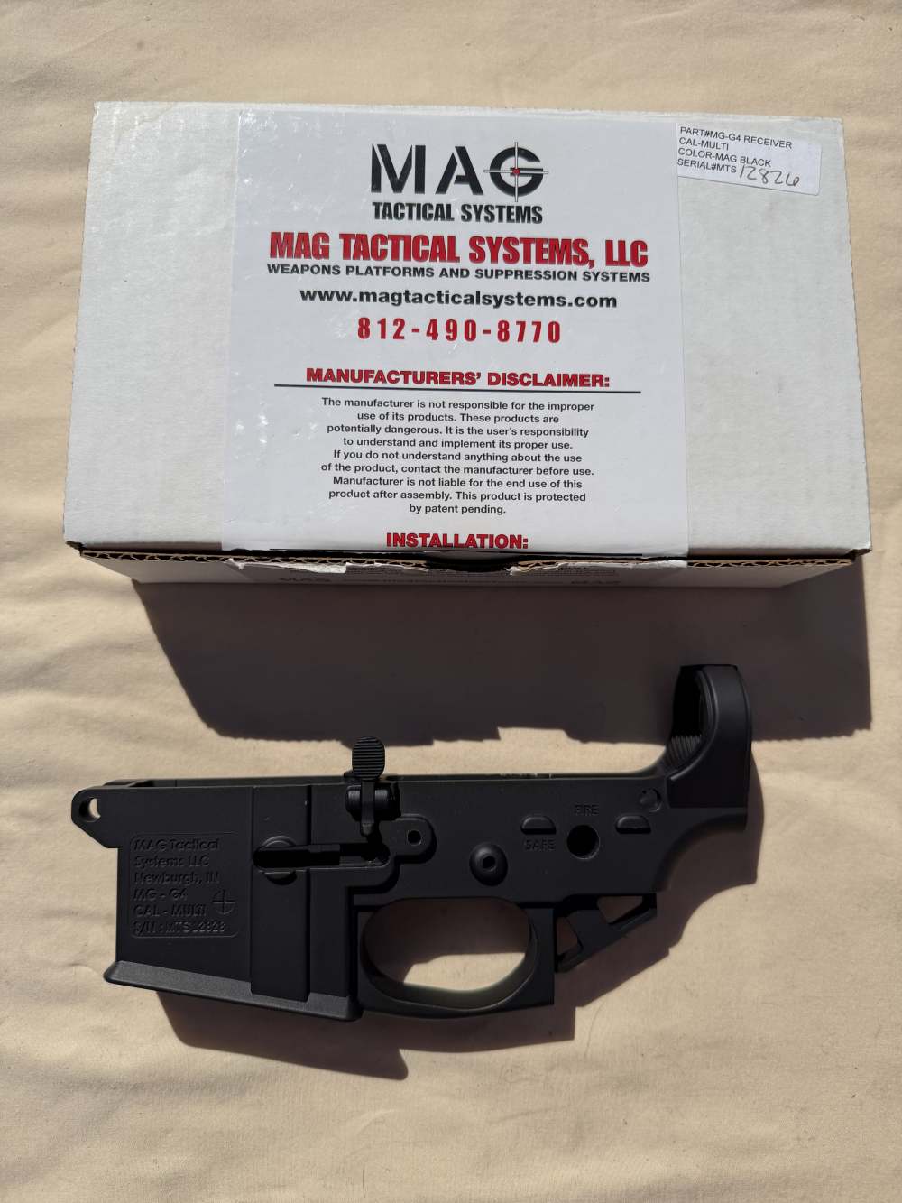 MAG Tactical Systems AR 15 Lower Receiver Like New - Rifle Lowers at ...