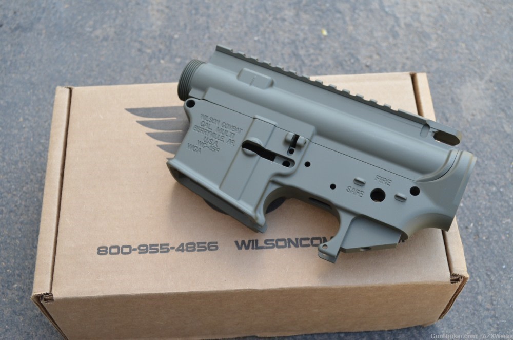 Wilson Combat Matched Upper Lower set X-Werks OD Green WC-15F Forged ...