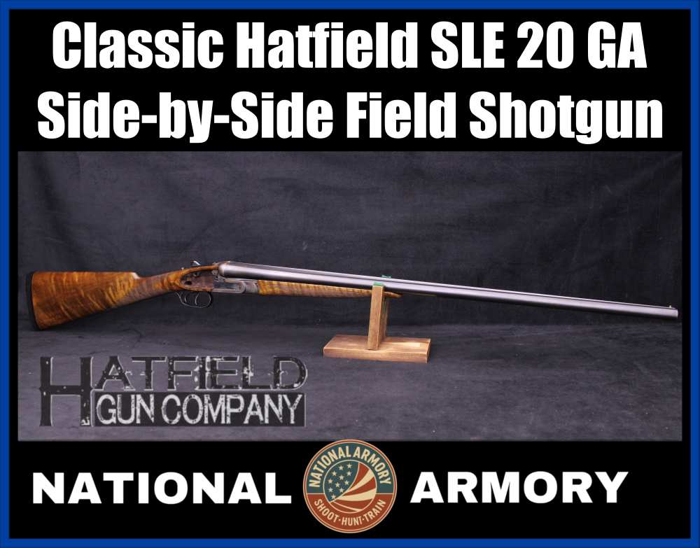 Classic Hatfield SLE 20 GA Side-by-Side Field Shotgun 3" 28" Barrels ...