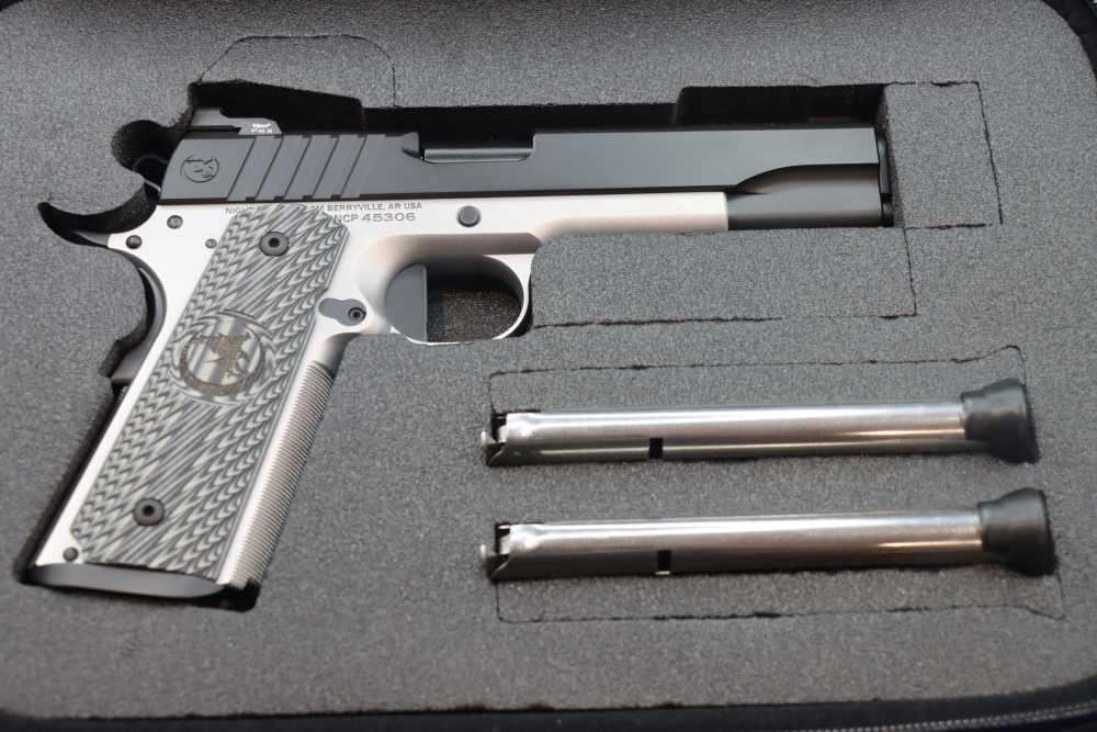 Nighthawk Custom SHADOW HAWK Govt 1911 Pistol 9MM 2-TONE SS 5" Match ...