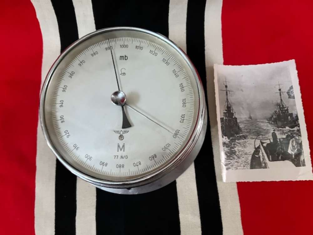 Genuine WW2 German Kriegsmarine U-Boat Aneroid Barometer by Lufft. Exc ...