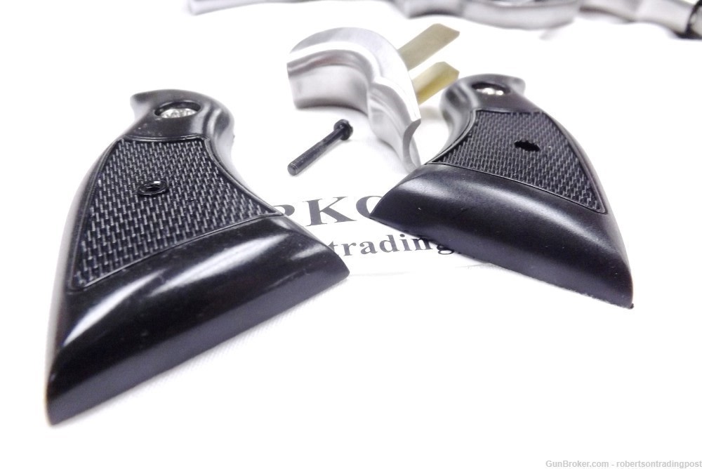 Magna Black Horn Grips + T Grip Adapter fit S&W K L Square 10 15 19 64 ...