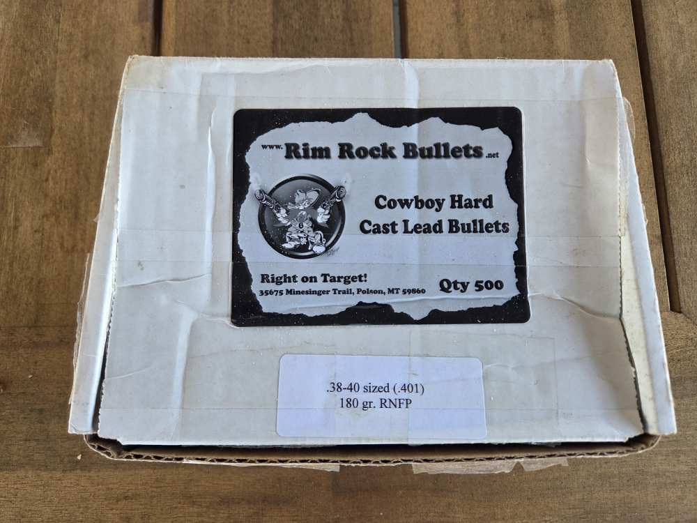 38-40 sized (.401) 180 GR. RNFP Hard Cast Lead Rim Rock Bullets ...