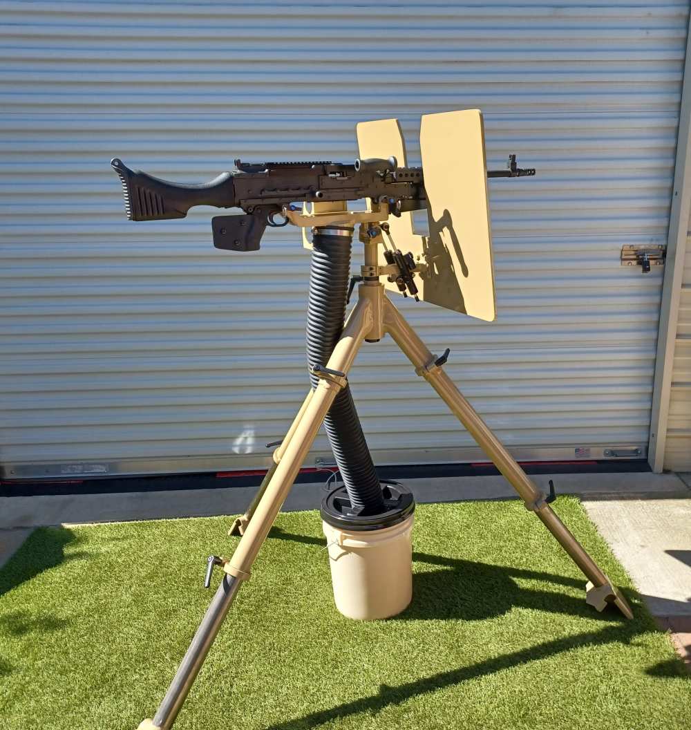 Custom M240 Heavy Tripod Armor Shield Brass Collection Belt Fed - Other ...